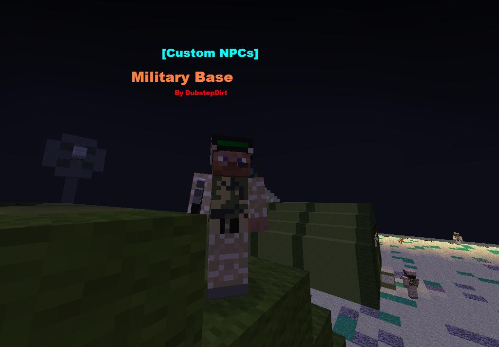 [Custom NPCs] Military Base Minecraft Map