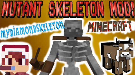 MINECRAFT: MUTANT SKELETON Mod - Mutant Creatures (New Attacks, Skeleton Armor) [1.6.4 ...