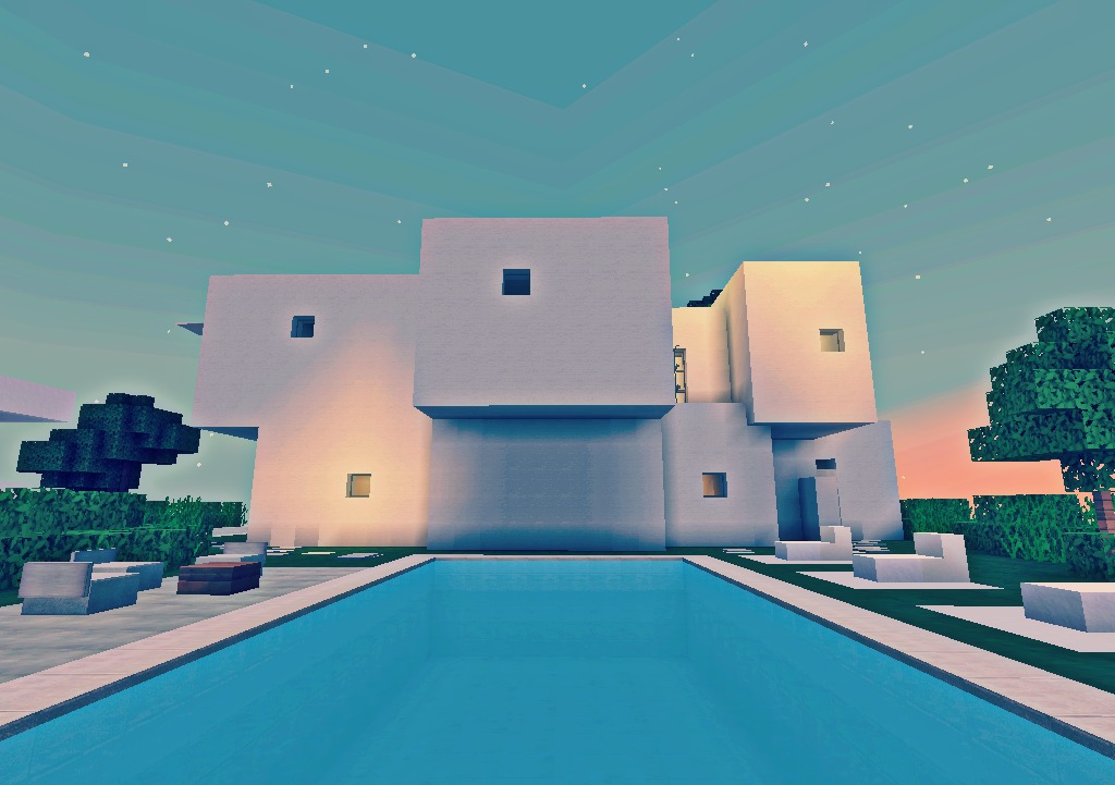 Abstract Minimalist Home | ProsperIvy Architects Minecraft Map