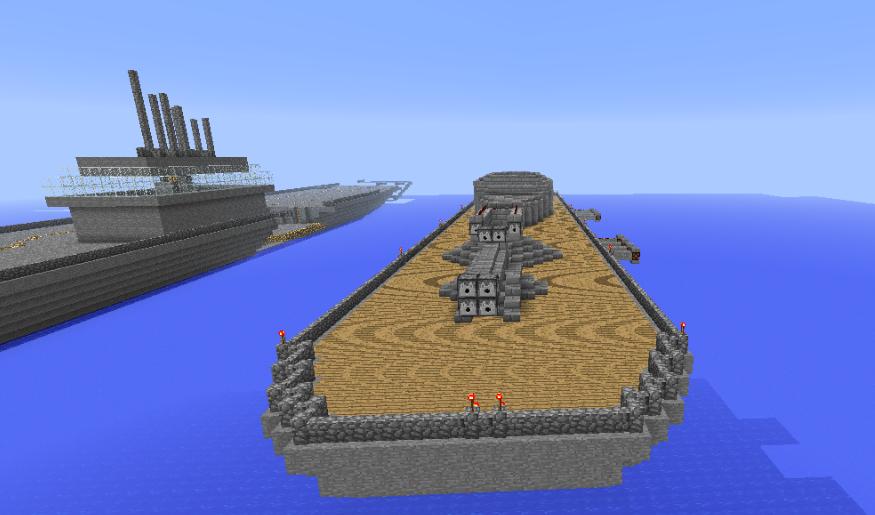 Carrier *Before modernization* WW2 style Minecraft Map