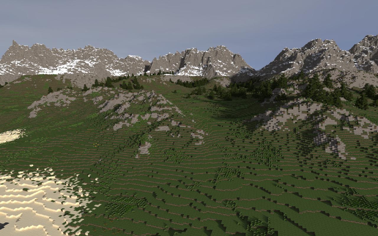Coastal Mountains : Extreme Realism Minecraft Map