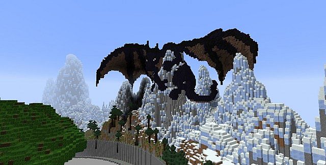 Minecraft Dragon in 3D