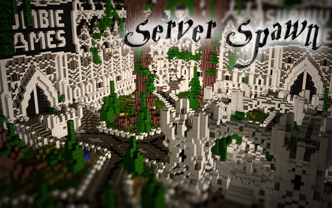 Server Spawn - C4D Cinematic Minecraft Map