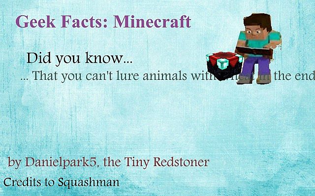 20 Geek Facts : Minecraft