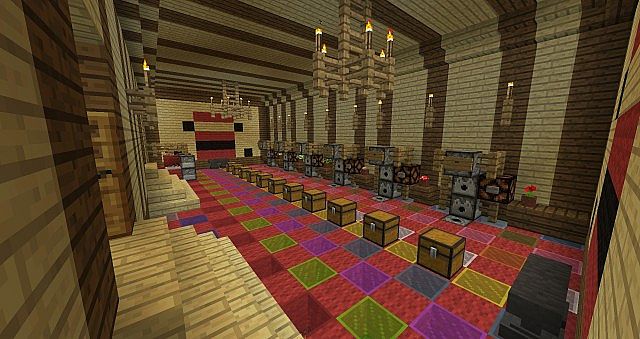 Cinema / Theater with redstone functions Minecraft Map