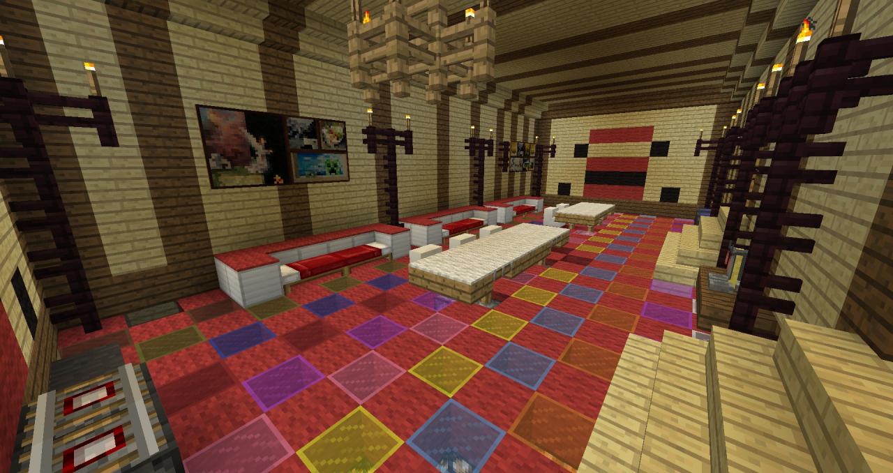 Cinema / Theater with redstone functions Minecraft Map