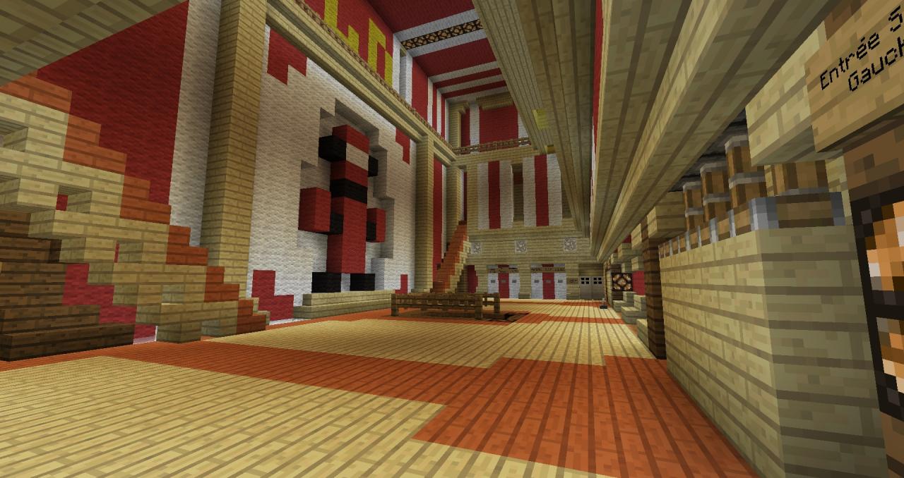 Cinema / Theater with redstone functions Minecraft Map