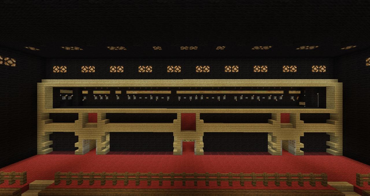 Cinema / Theater with redstone functions Minecraft Map