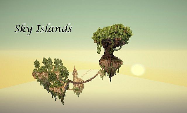 Aestas the skylands [11 floating islands 30 custom trees] Minecraft Map