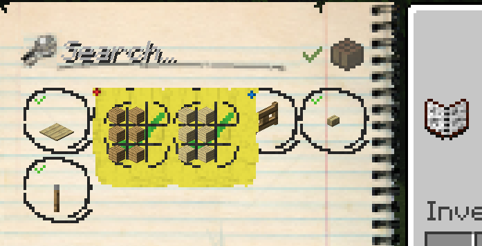 Rustic Recipe Book | Vanilla Minecraft Texture Pack