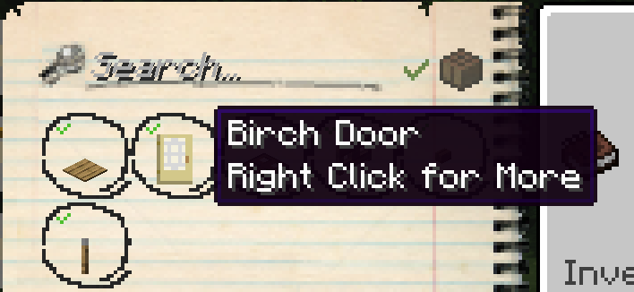 Rustic Recipe Book | Vanilla Minecraft Texture Pack