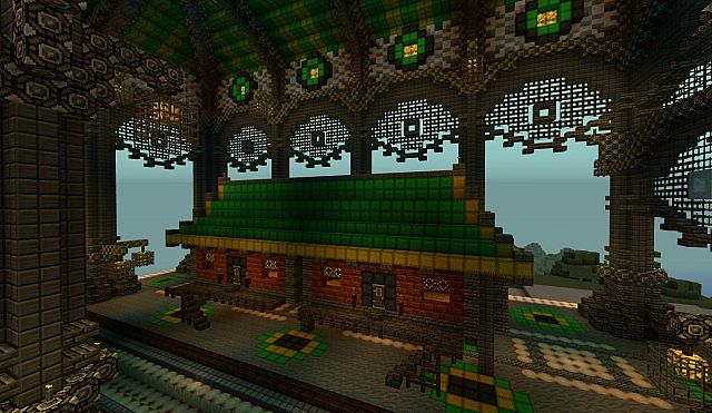 Ba Sing Se monorail station from Avatar Minecraft Map