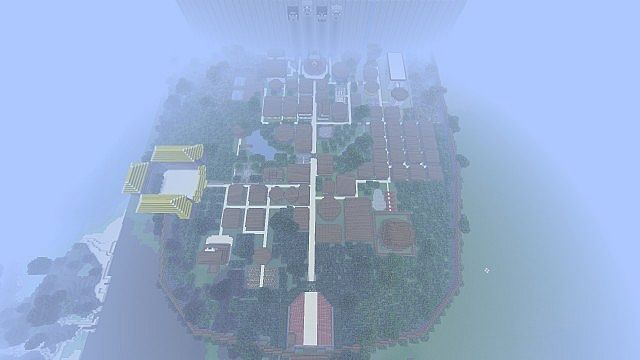 Konoha (Hidden Leaf Village from Naruto) Minecraft Map