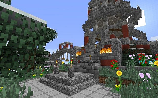 Fire Temple Minecraft Map