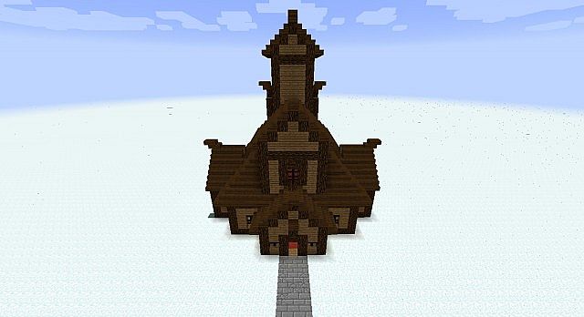 Norwegian Stave Church Minecraft Map