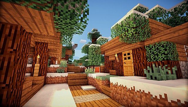 Snow Village Minecraft Map