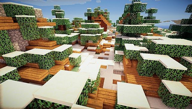 Snow Village Minecraft Map