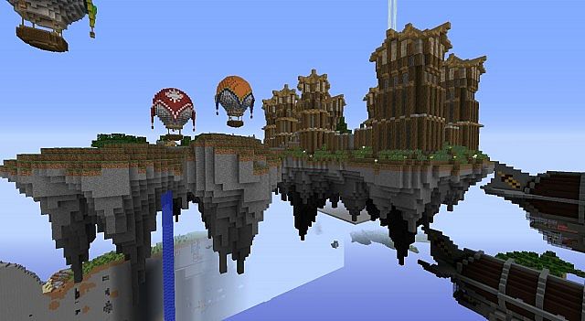 Floating Island Castle Spawn! Minecraft Map