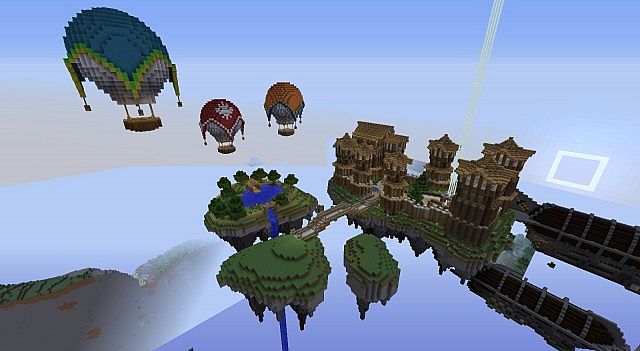 Floating Island Castle Spawn! Minecraft Map