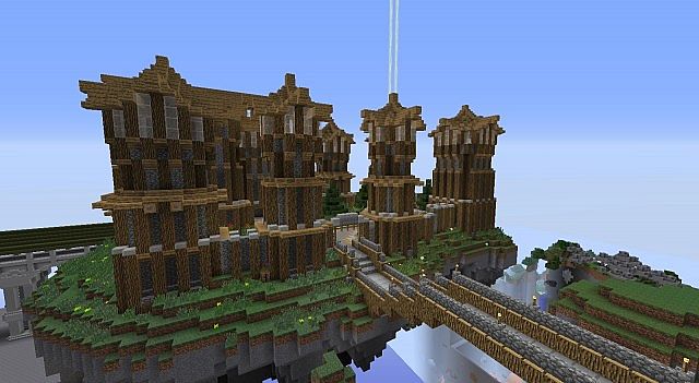 Floating Island Castle Spawn! Minecraft Map