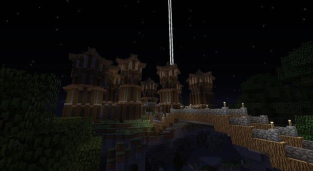 Floating Island Castle Spawn! Minecraft Map