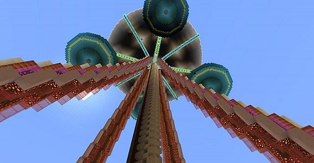 Neon tower Minecraft Map