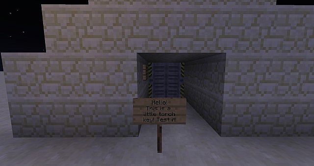 Redstone Torch Key 1.7.4+ Minecraft Project