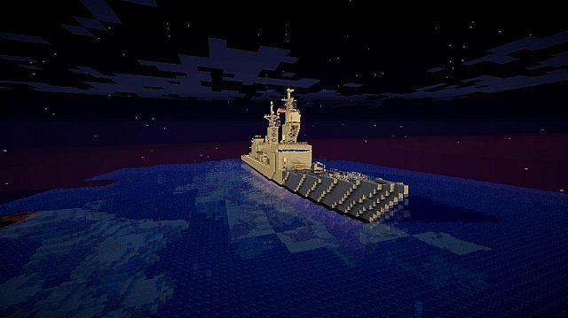 Spruance class destroyer Minecraft Map