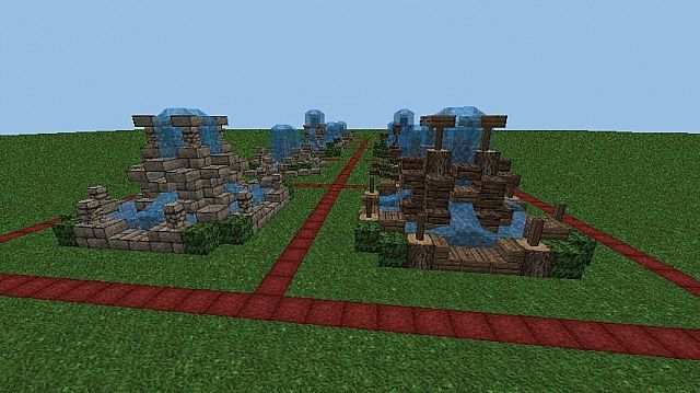 | Fountain Designs | Medieval Concept | Minecraft Map