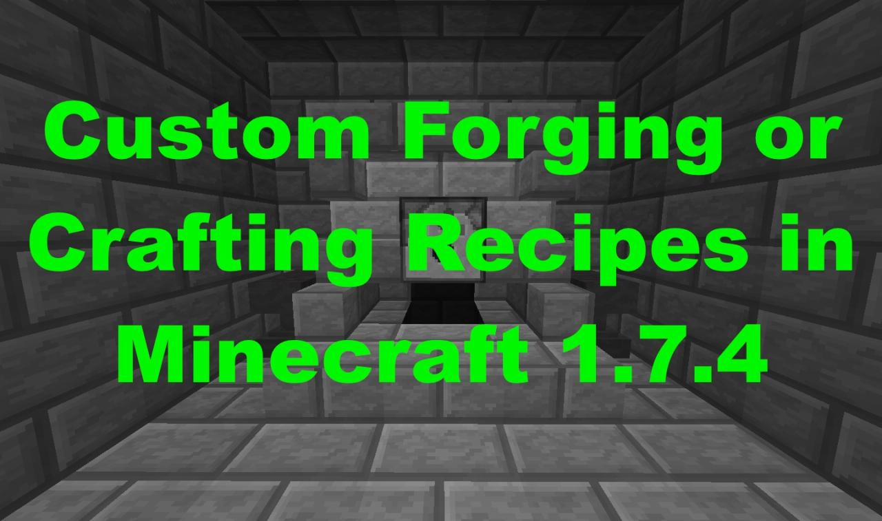 Cool Forging System 1.7.4 [CUSTOM CRAFTING] [BLACKSMITH] Minecraft Map