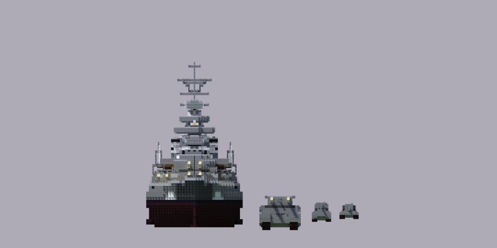 Battle ship Bismarck Minecraft Map
