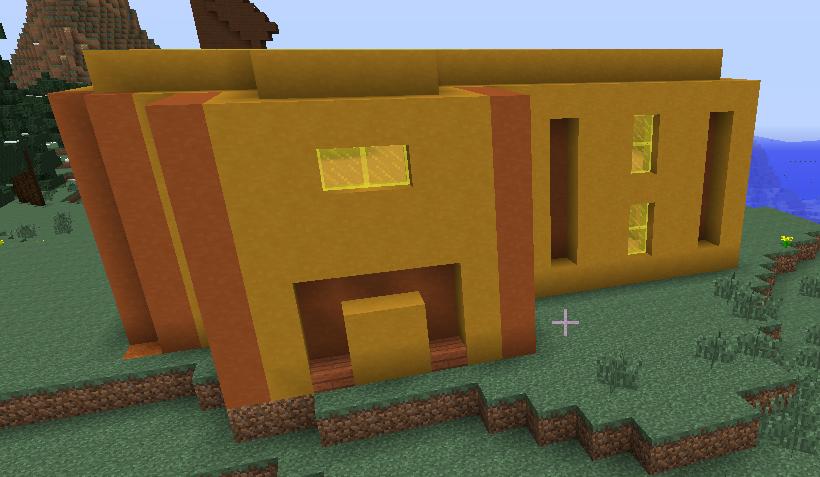Realy simple clay block house Minecraft Map
