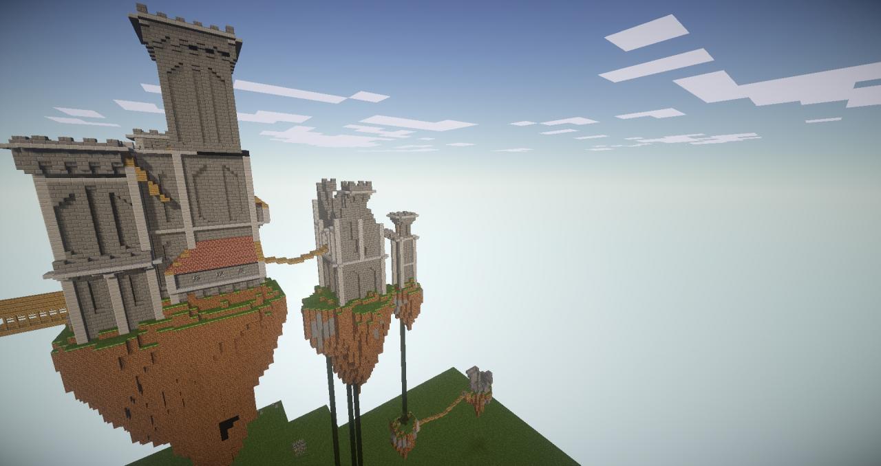 Flying castle Minecraft Map