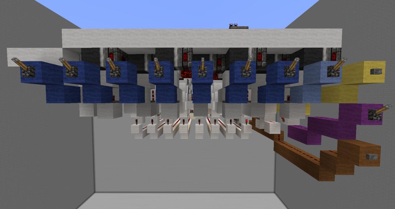 8 bit branching program counter Minecraft Map