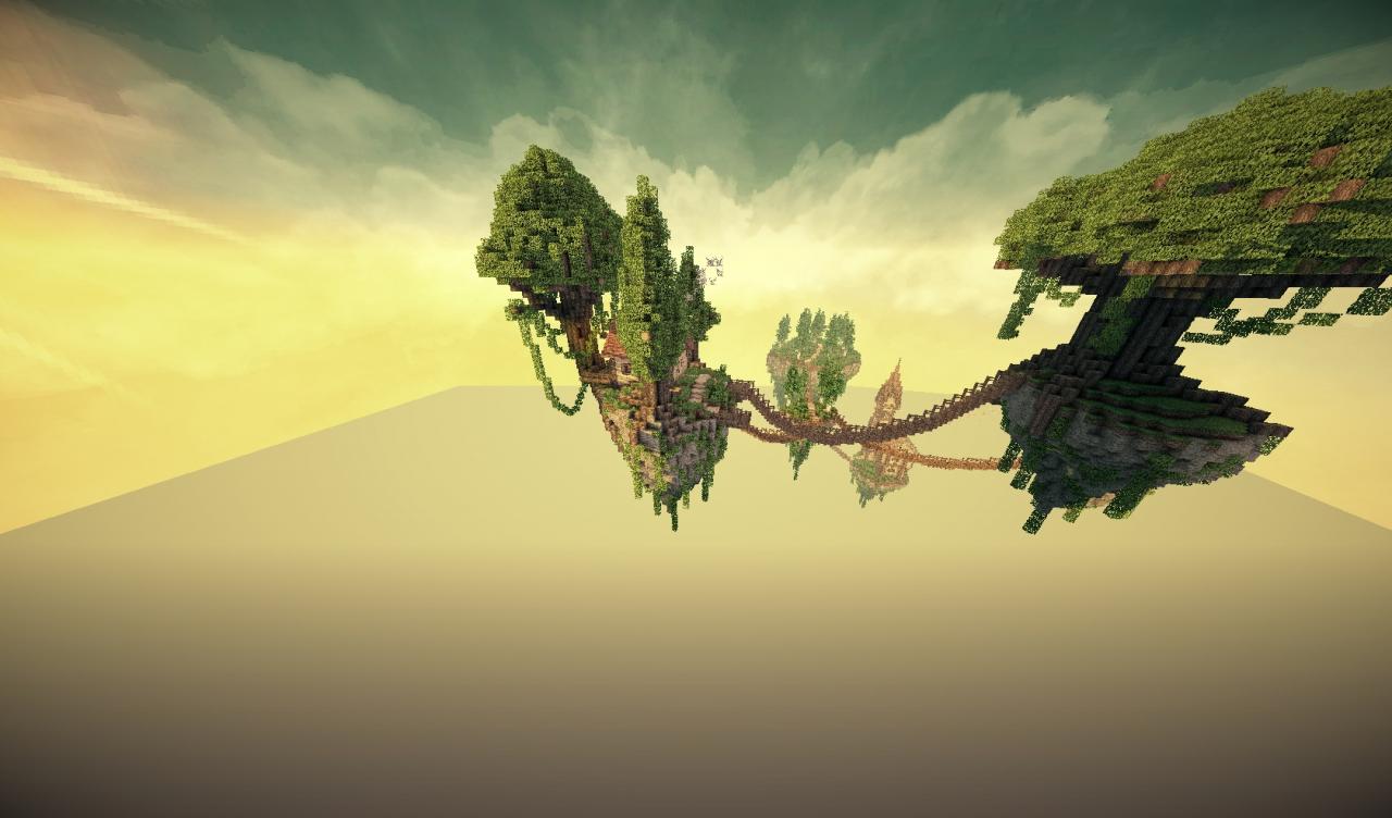 Aestas the skylands [11 floating islands 30 custom trees] Minecraft Map