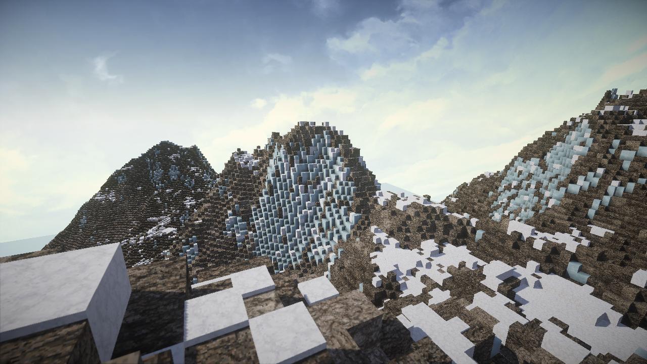 Ice Peaks | Nordic Custom Terrain -by TylerTimoJ Minecraft Map