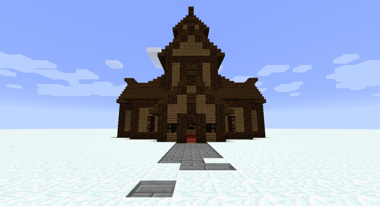 Norwegian Stave Church Minecraft Map