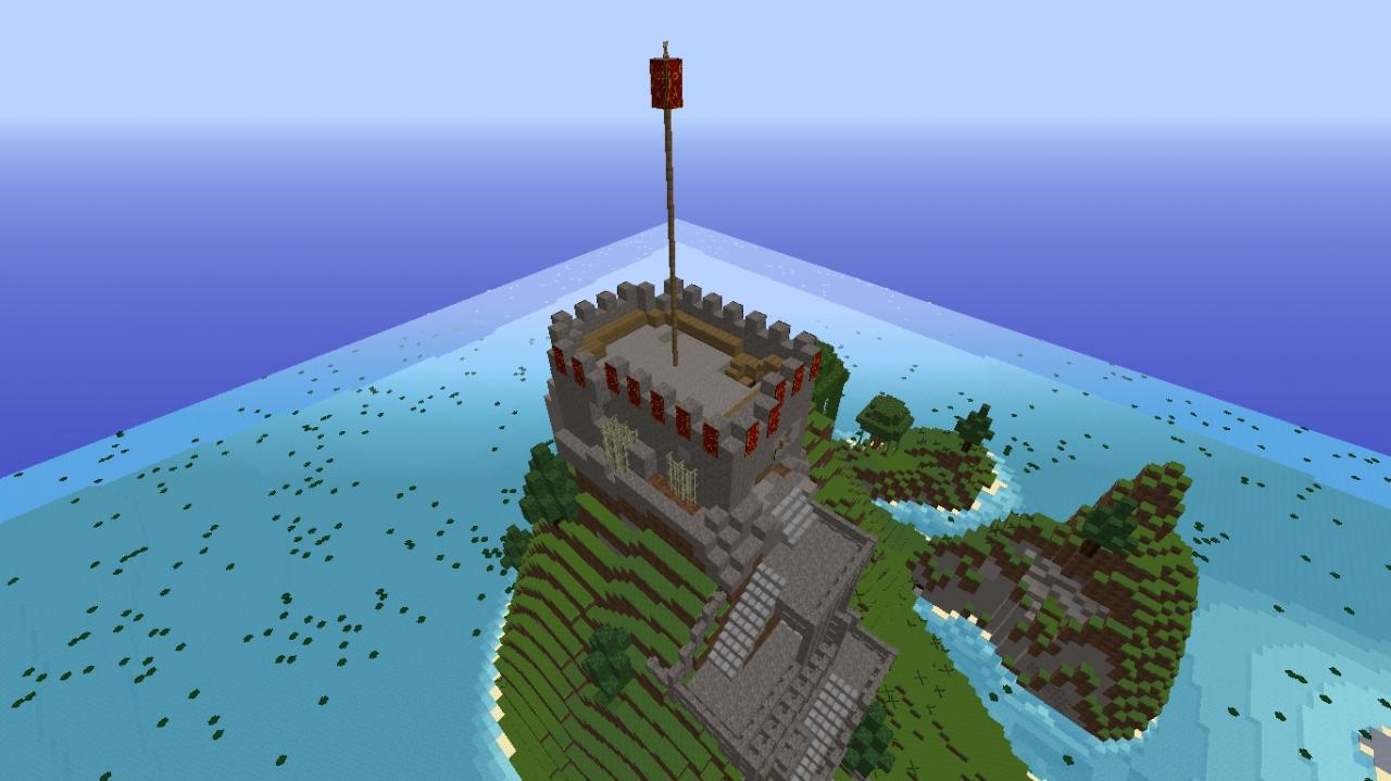 Stronghold Castle(Quad Island Survival remake) Minecraft Map