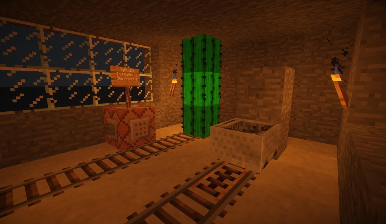 Command Block Minecart Station 1.7.4/1.6.4 Minecraft Map