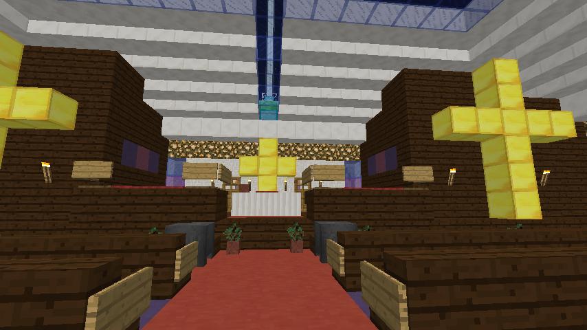 Church and Town Minecraft Map