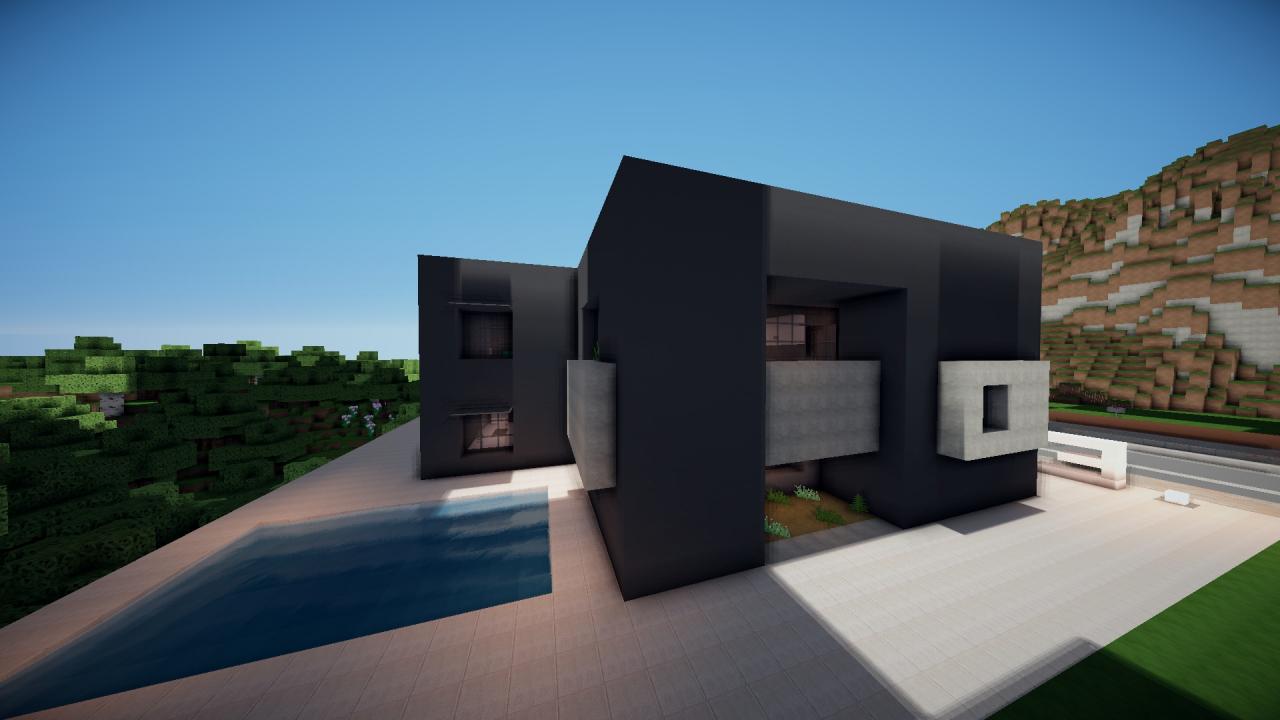 -Sleek- A Minimal/Industrial Concept House Minecraft Map
