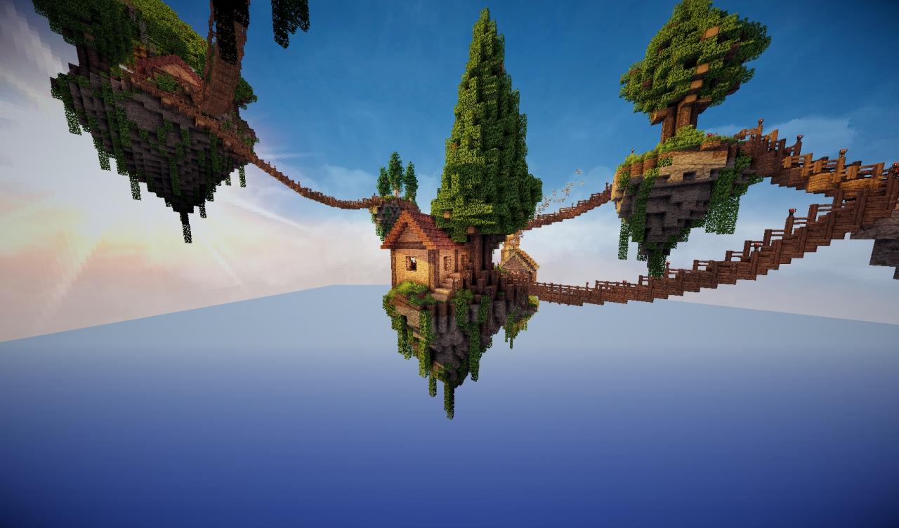 Aestas the skylands [11 floating islands 30 custom trees] Minecraft Map