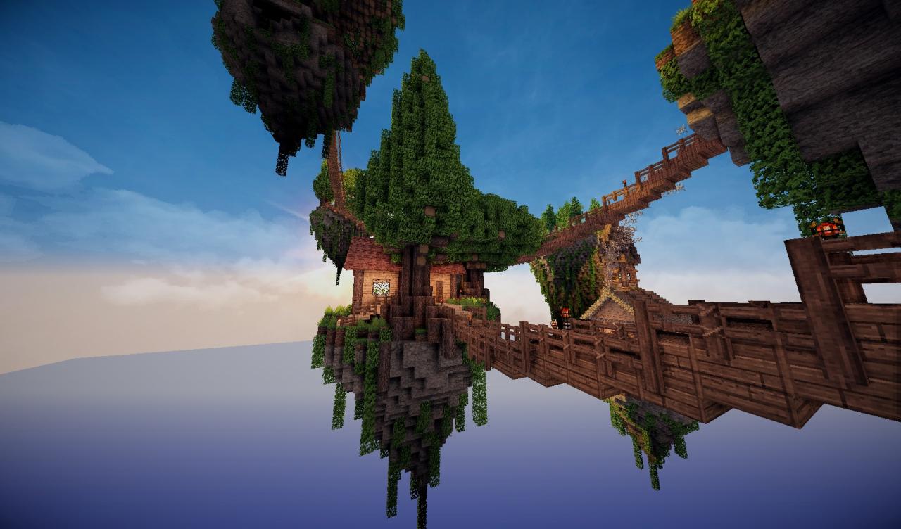 Aestas the skylands [11 floating islands 30 custom trees] Minecraft Map