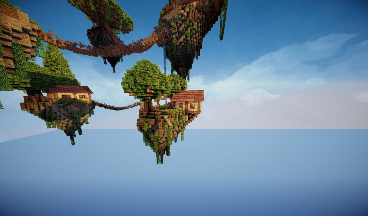 Aestas the skylands [11 floating islands 30 custom trees] Minecraft Map