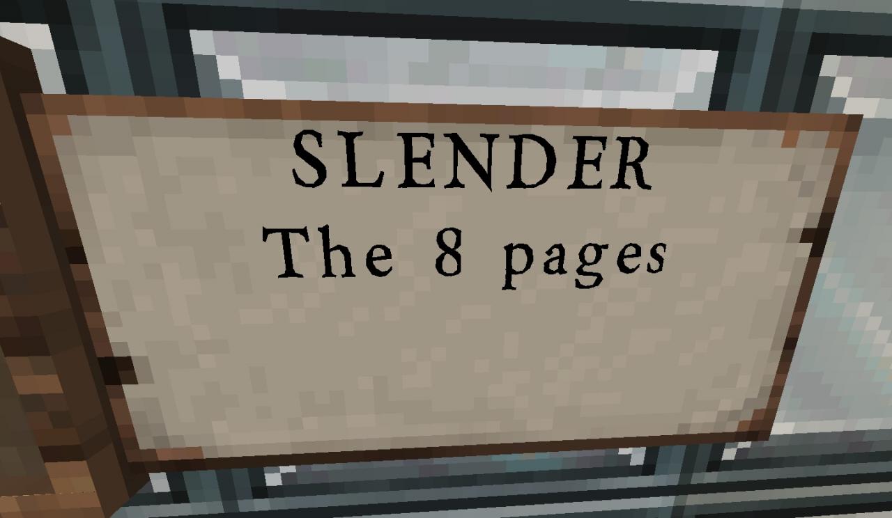 Slender (minigame) Minecraft Map