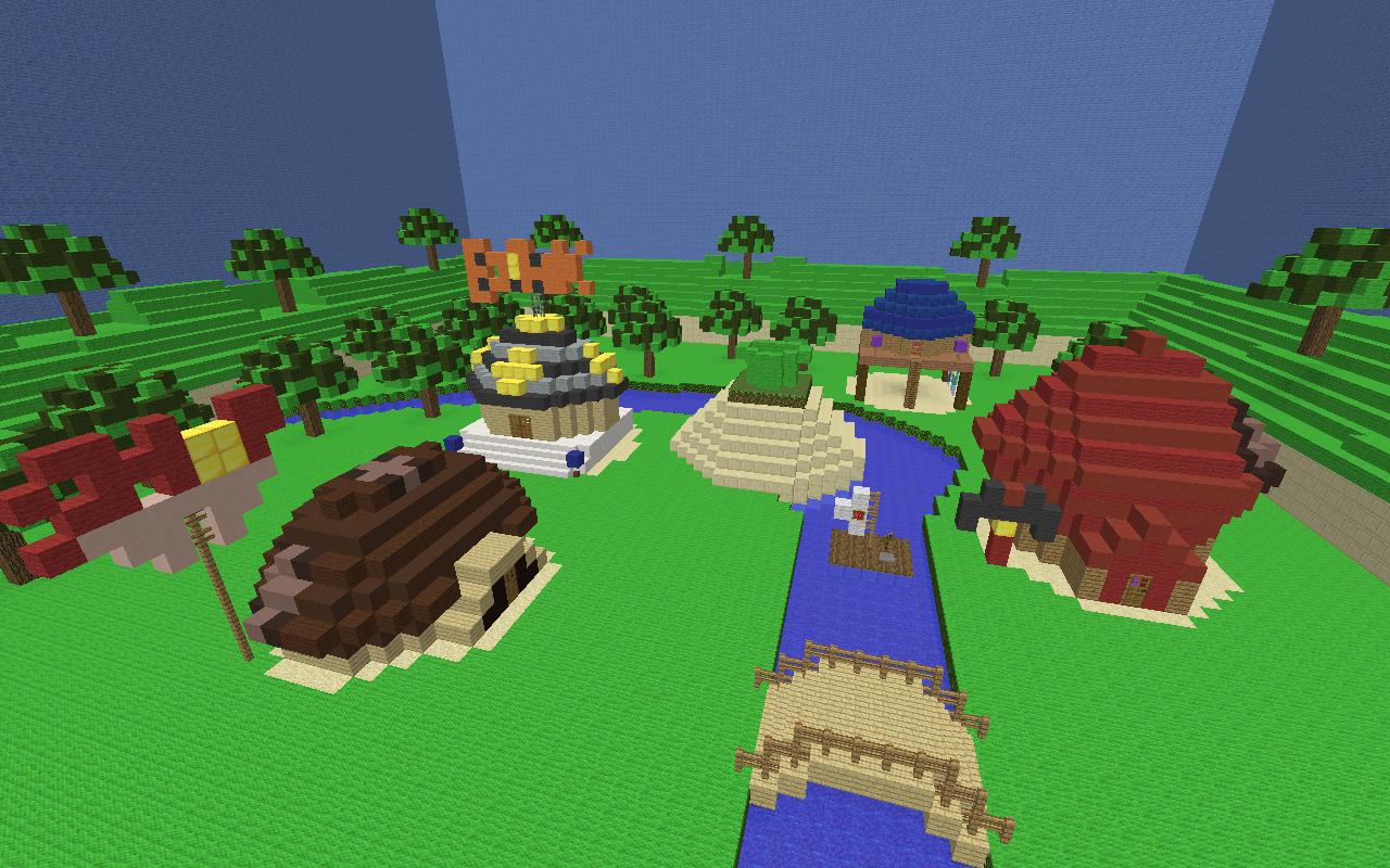 Mario Party 1- Mushroom Village Map Minecraft Map