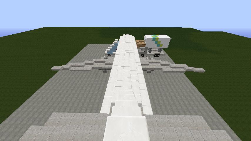 2 Engine Passenger Aircraft w/ Stairs and Catering Minecraft Map