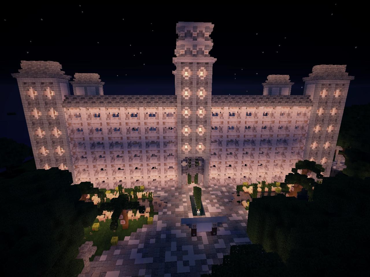 Beautiful sandstone Palace Spawn Minecraft Map