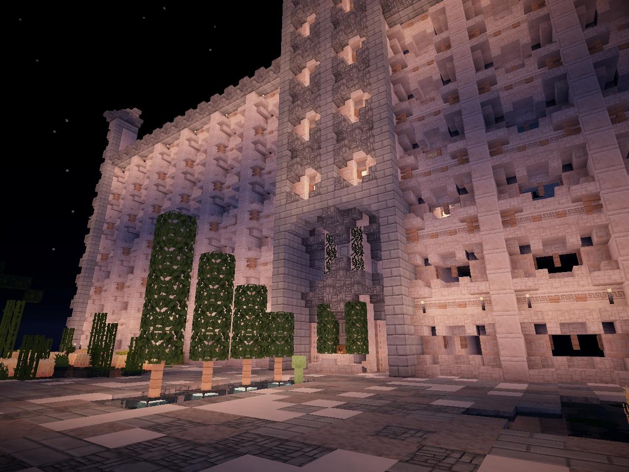Beautiful sandstone Palace Spawn Minecraft Map