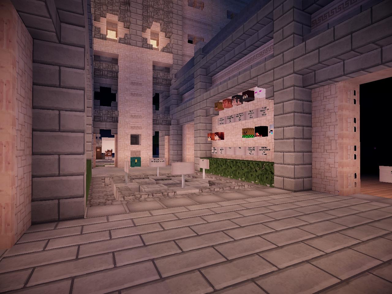 Beautiful sandstone Palace Spawn Minecraft Map